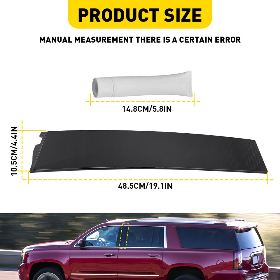 For 2015-2018 GMC Yukon XL Rear Driver Side Door Molding Trim Applique ...