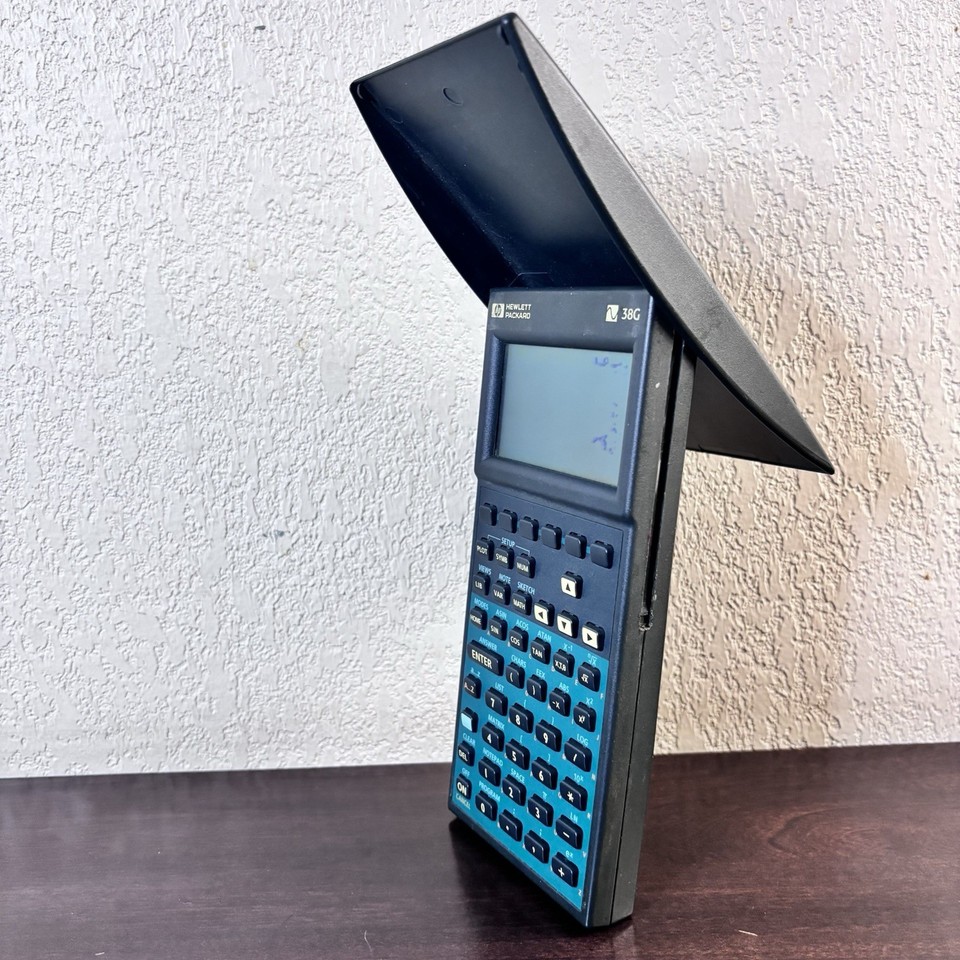 Hewlett Packard HP 38G Graphing Calculator School Math w/ Cover *NOTES ...