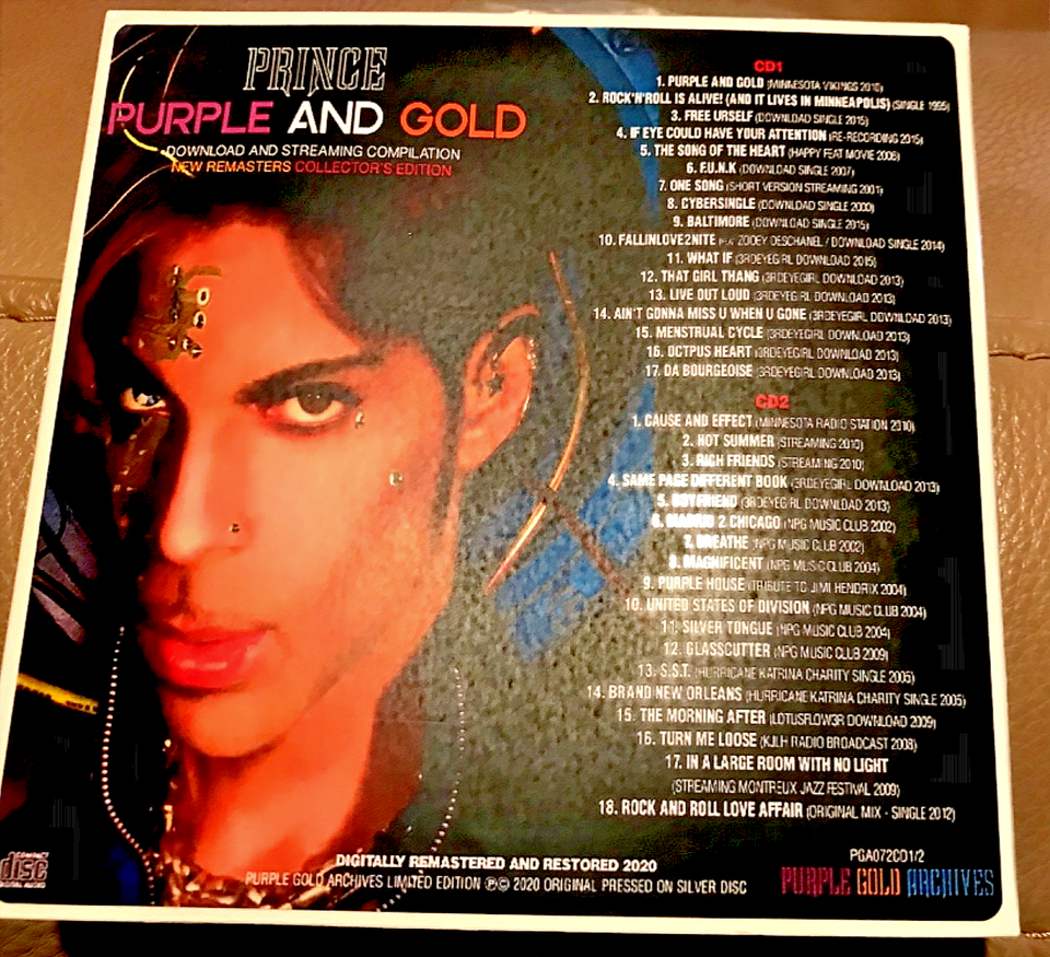 Prince Purple&Gold Gate Fold 2CD Package With 30 tracks in very good ...