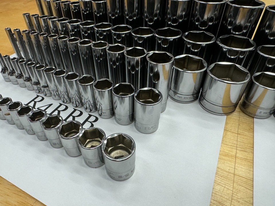 Snap-on Tools USA NEW 165pc 1/4 & 3/8" Drives SAE & Metric 6PT MASTER ...