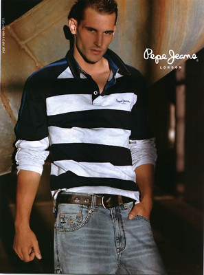 2005 PRINT AD - PEPE JEANS LONDON CLOTHING AD - PEPE JEANS SEXY MALE ...