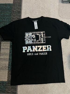 Girls Und Panzer Shirt Amnibus Large German Tank Shiny Print | eBay