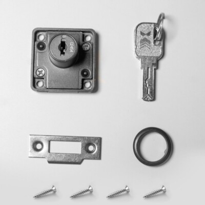 Single Nose Drawers Wardrobe Door Lock Replace with 2 Key Black | eBay