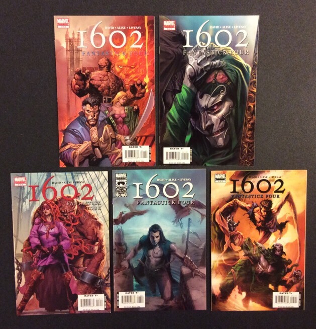 MARVEL 1602: FANTASTIC FOUR #1 - 5 Comic Books COMPLETE Peter David ...