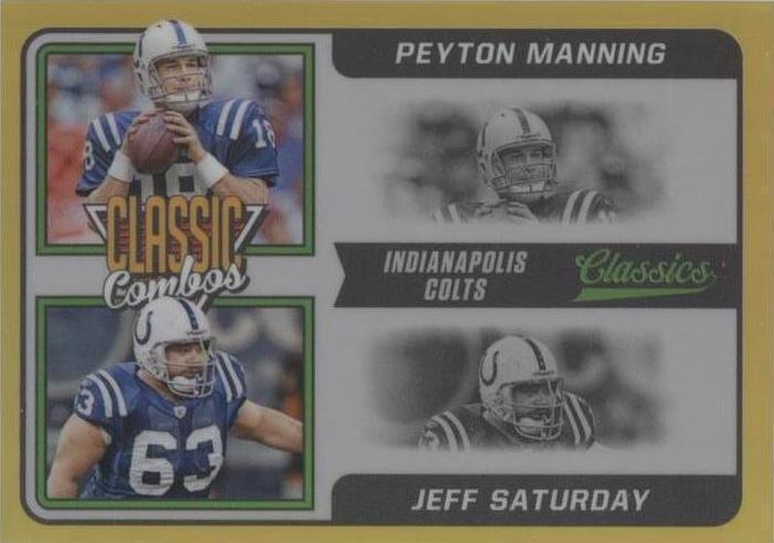 2021 Panini Classics - Classic Combos Peyton Manning, Jeff Saturday #CC ...