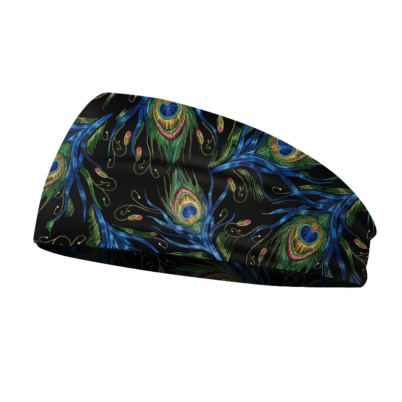 Red Sweatband Boho Headband Sweat Band HairBand Fitness Yoga Running ...