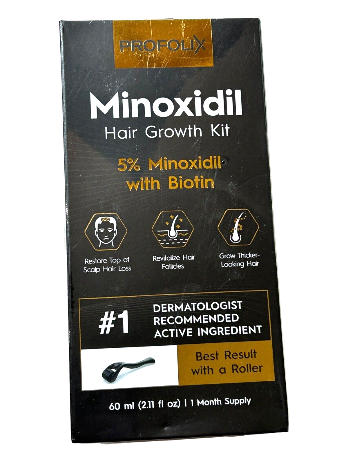 ProFolix 5% Minoxidil Hair Growth Kit with Biotin - 60mL - Ex: 12/26 | eBay