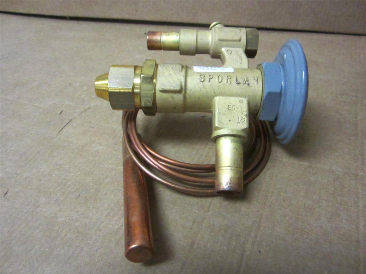 New Sporlan Thermostatic Expansion Valve TEV EGVE-1-1/2-L1 3/8 x 1/2 ...