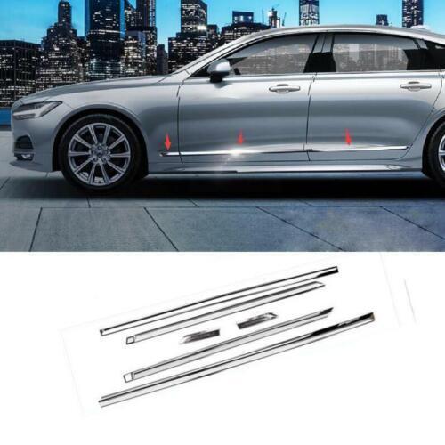 For Volvo S90 2017-2023 Chrome ABS Car Side Door Body Molding Cover ...