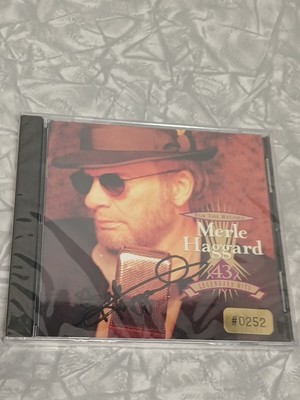 Merle Haggard SIGNED Limited Edition 2 CD 43 Legendary Hits #0252 ...