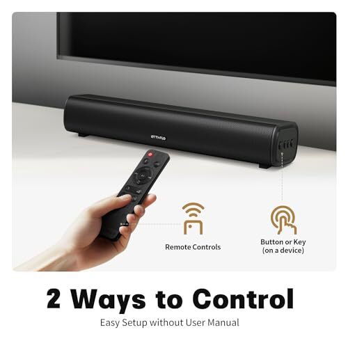 Sound Bars for TV 16-inch, Cinematic TV Bluetooth Sound Bar with ...