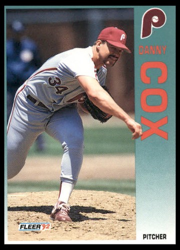 1992 Fleer #526 Danny Cox Philadelphia Phillies Baseball Card | eBay