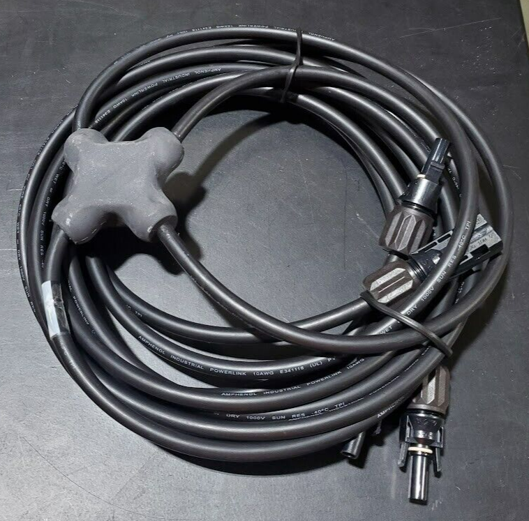 Amphenol PV Wire X Adapter with 3A In-Line Fuse H4 (MC4 Compatible ...