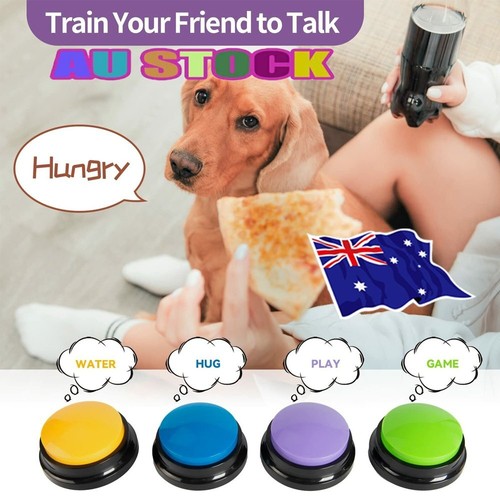 Recordable Pet Starter Talking Speaking Buttons Dog Training ...
