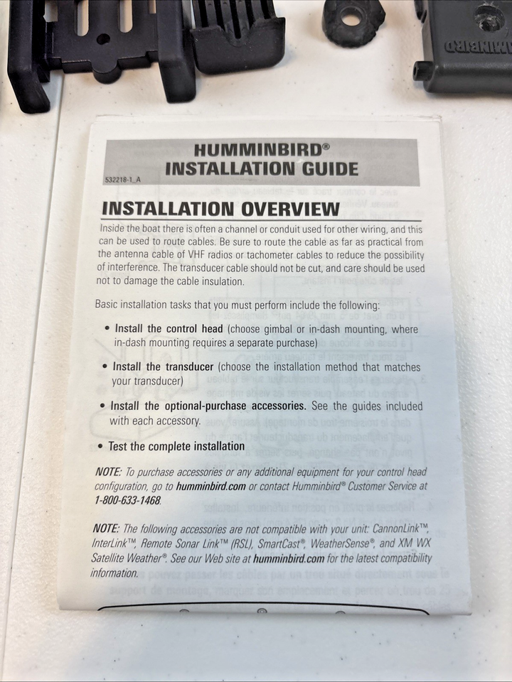 Humminbird 596c HD Down Imaging DI Fishfinder With Transducer & Power ...