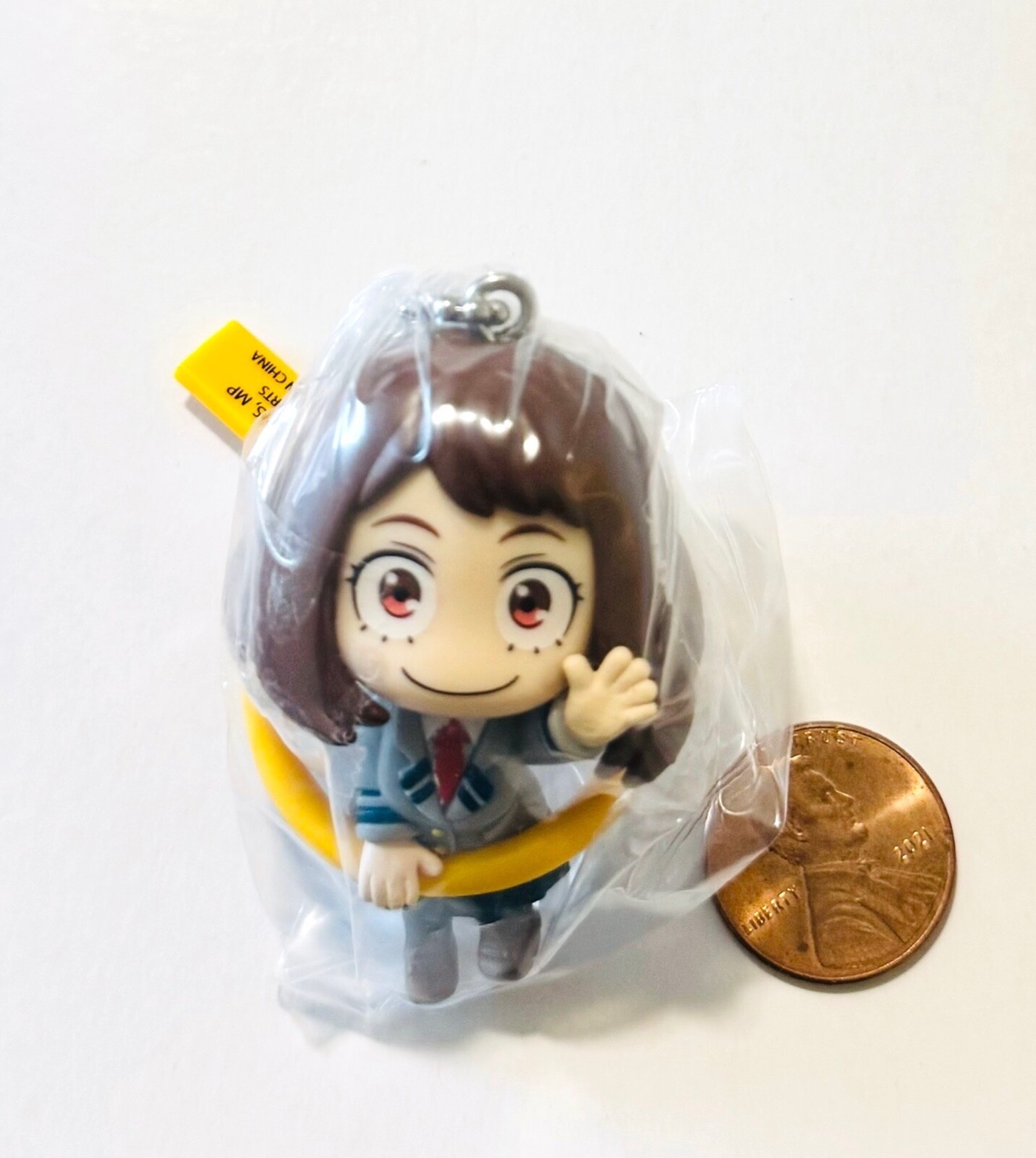 Ochaco Uraraka My Hero Academia Mini Small Figure Strap Keychain Charm ...