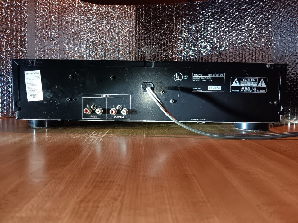 Vintage Sony - CDP-C70 Compact 5 Disc Player, CD Player. Works! | eBay