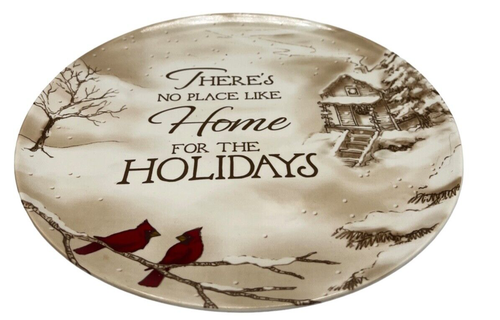 Decorative Plate There's No Place Like Home For The Holidays Carson ...