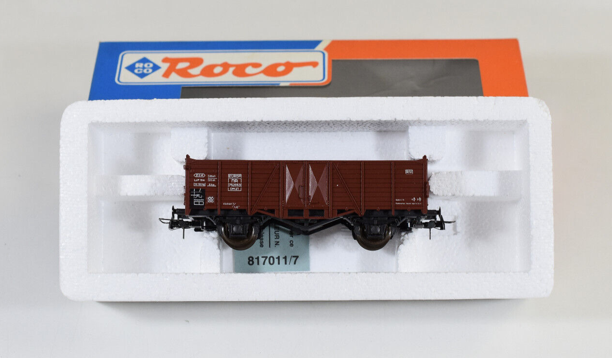Roco Spur H0 AC - Offener Güterwagen Om 752 053 DB - B 857 | eBay.de