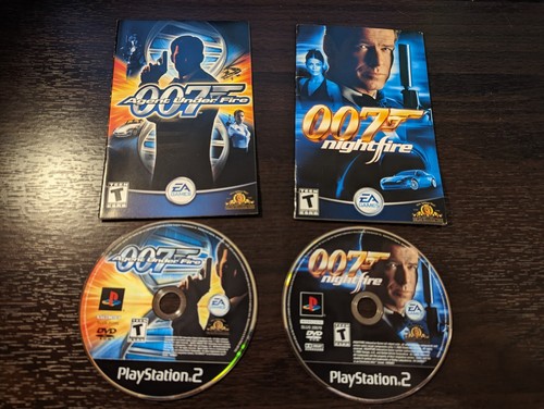 007 NIGHTFIRE and AGENT UNDER FIRE Playstation 2 PS2 Bond Tested Discs ...