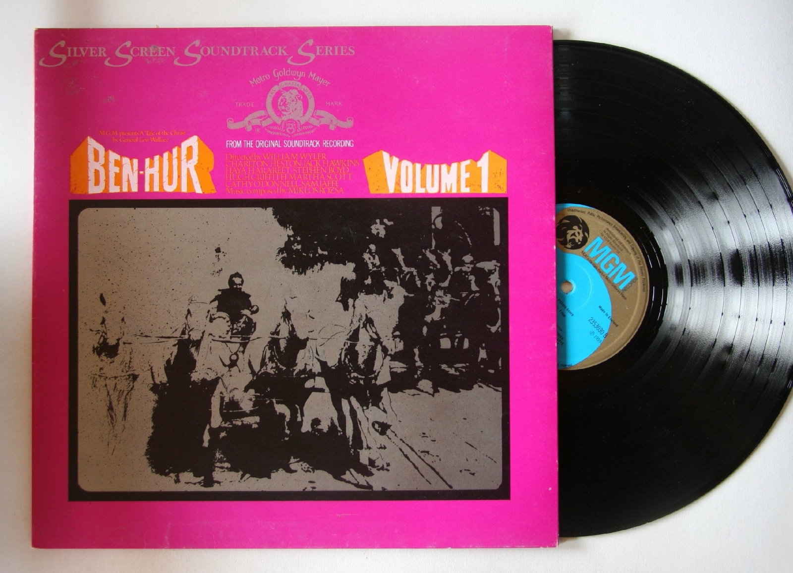 Original Soundtrack Ben-Hur (Volume 1) UK LP Silver Screen Series FOC ...