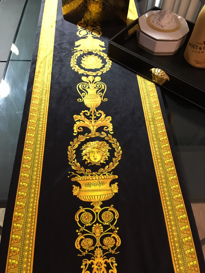 VERSACE TABLE COVER MEDUSA Home Prestige Luxury Gift in bag Sale | eBay