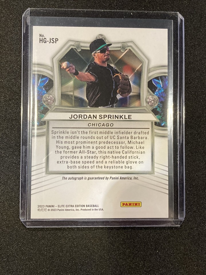 2023 Panini Elite Extra Edition Jordan Sprinkle Hidden Gems Auto White ...
