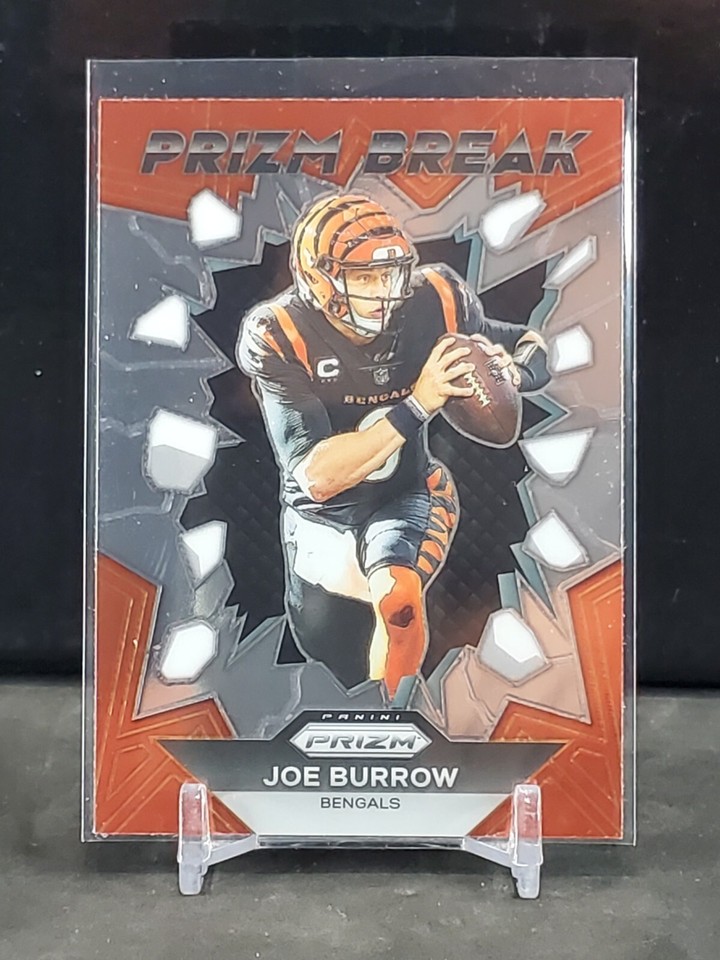 2023 Prizm Joe Burrow Prizm Break Base/Green Prizm Card & Fireworks ...