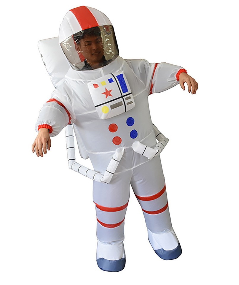 Inflatable Fun Adult Astronaute Space Suit Costume Halloween or Cosplay ...