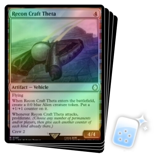 FOIL RECON CRAFT THETA X4 Universes Beyond: Fallout Magic MTG MINT CARD ...
