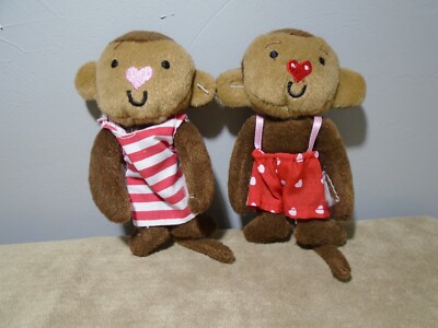 SET OF 2 MONKEY PLUSH 5” FIGURE (MA525) | eBay