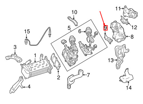 MERCEDES-BENZ E W212 EGR VALVE GASKET A6511421380 | eBay