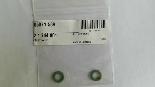 Genuine BMW Oil Filter Housing Cap O-Ring Set (x2) 11427549573 3/ 5/ 7 ...