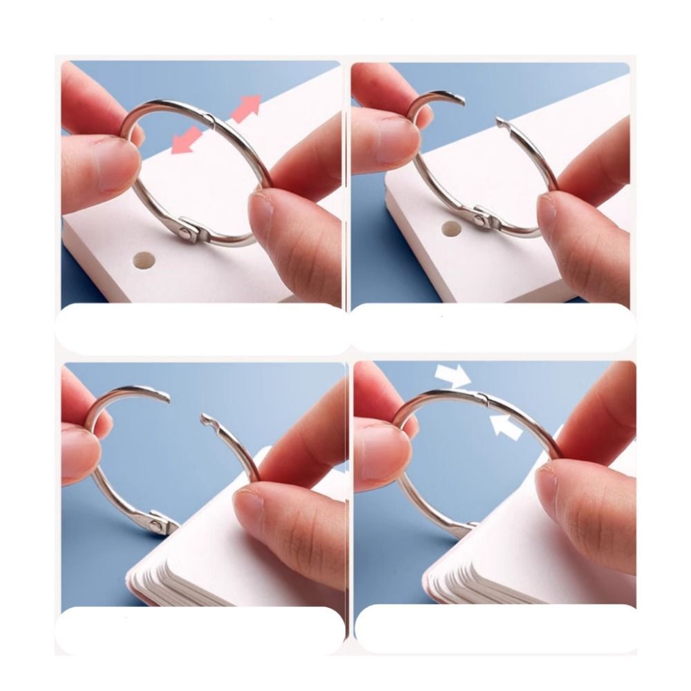 Hard Cover Memo Pad With Metal Ring Mini Notebook Students Gift Note ...