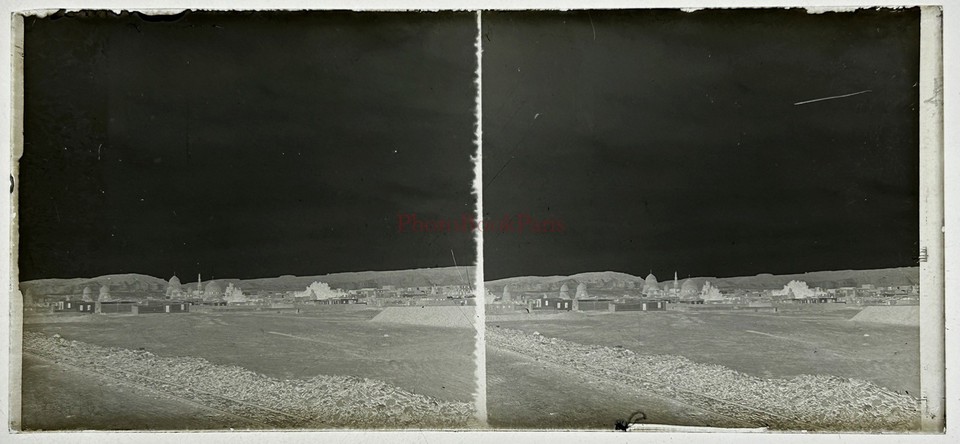 Egypt Village Mosque C1920 Photo Negative Glass Stereo Vintage | eBay UK