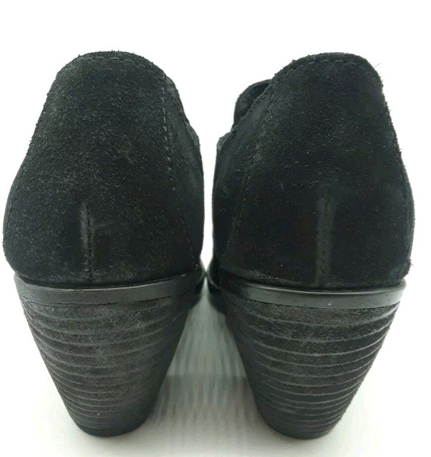 Born Fredrika Shooties Womens Shoes Black Suede Ankle BOOTIES HEELS 6 M ...