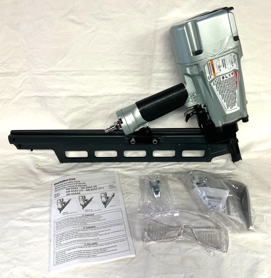 Metabo HPT NR83A5(S) 21 Degree 3-1/4" Pneumatic Rear Load Framing ...