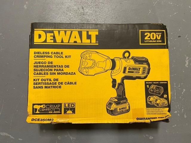 DEWALT DCE350M2 20V Dieless Cable Crimping Tool Kit for sale online | eBay