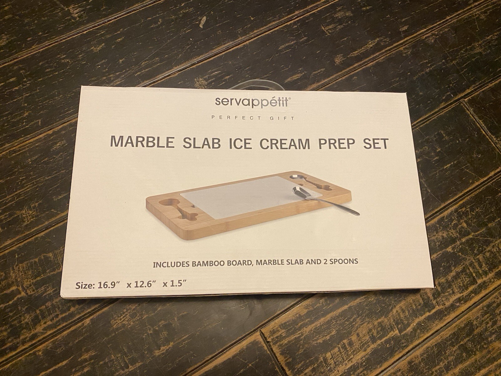 Marble Slab Ice Cream Prep Set By Servappetit | eBay