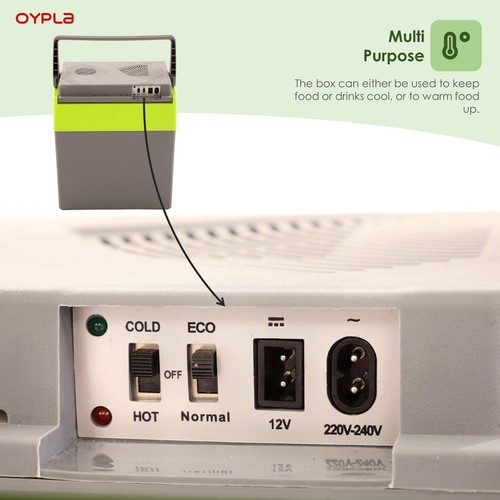 30L 240V AC & 12V DC Coolbox Hot Cold Portable Electric Summer Cool ...