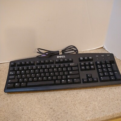 Dell Wired Keyboard Model RT7D20 04N454 UNTESTED | eBay