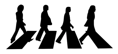 Beatles Silhouette Stencil