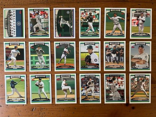 2006 Topps Seattle Mariners Team Set (All 18 Cards) Factory Set *SHARP ...