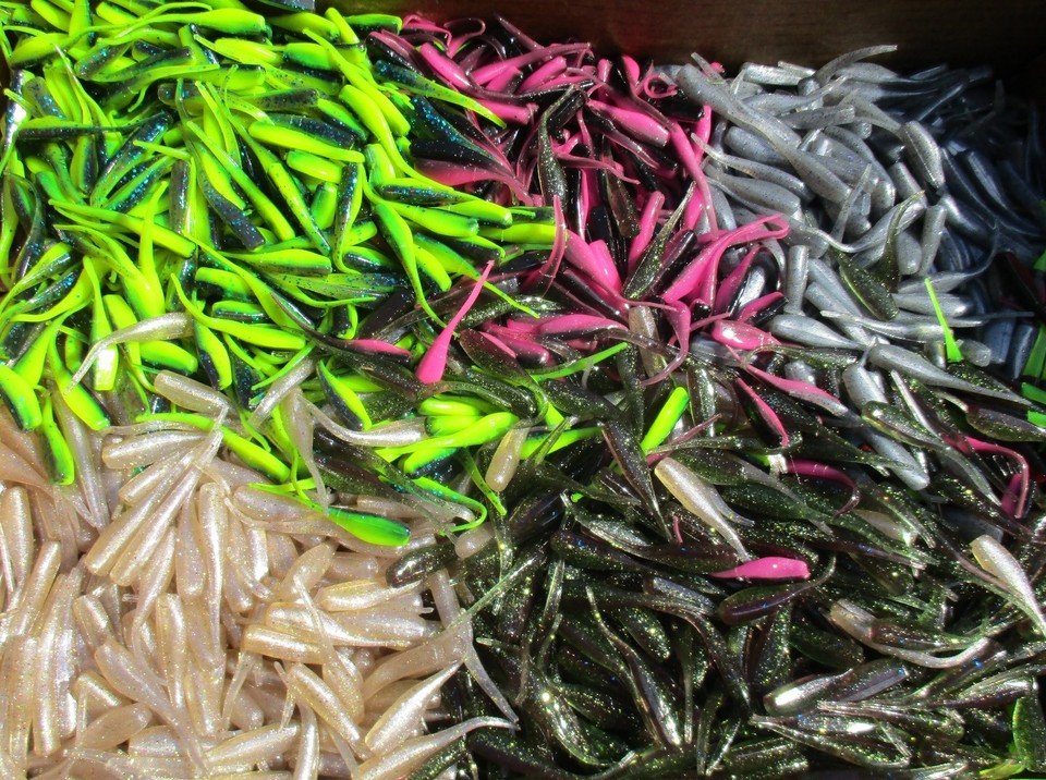 100pc PANFISH ASSORTMENT 1" to 2" SOFT PLASTIC BAITS Crappie Fishing ...
