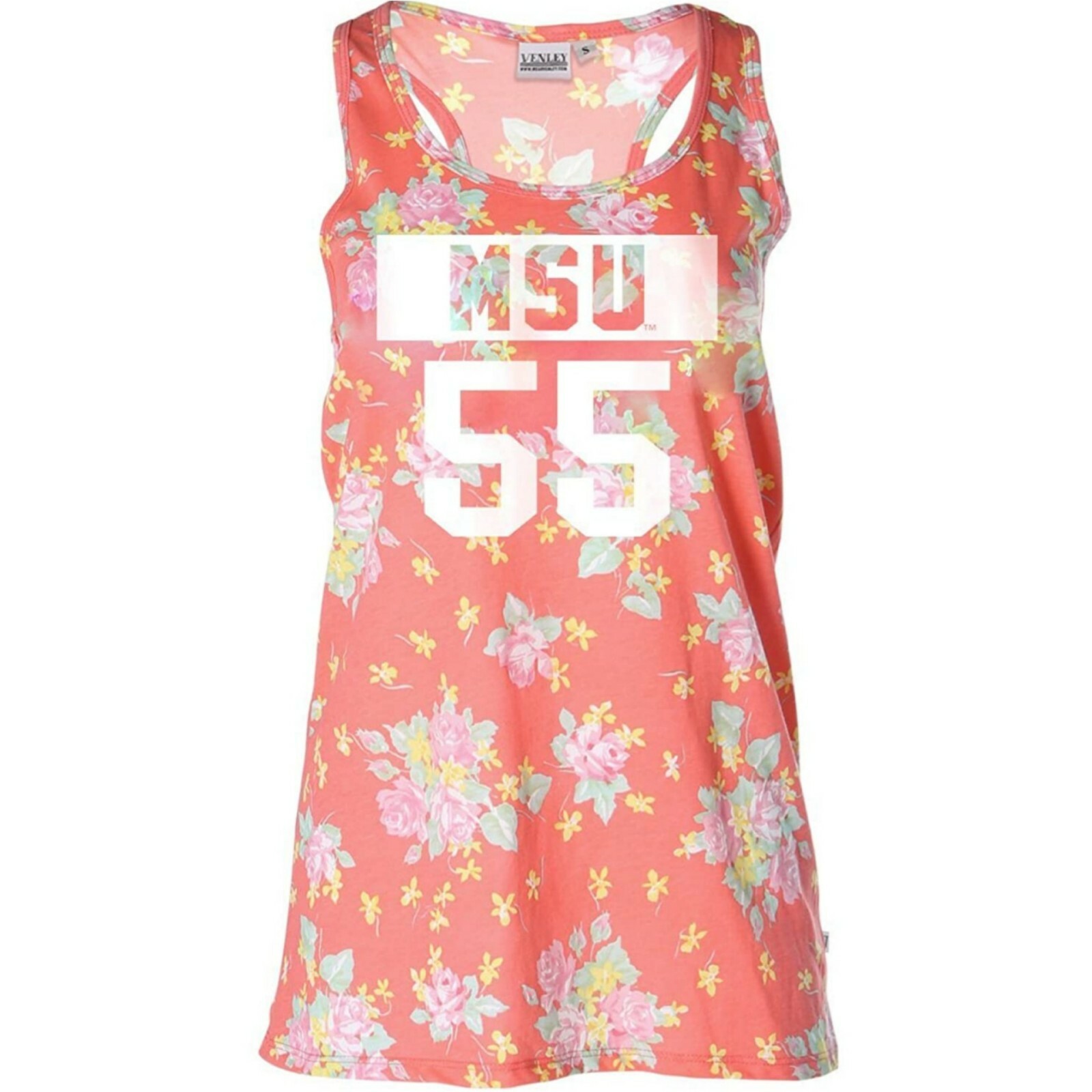 Lot of 2 NCAA Michigan Spartans MSU Women's Floral Racerback Tank Top ...