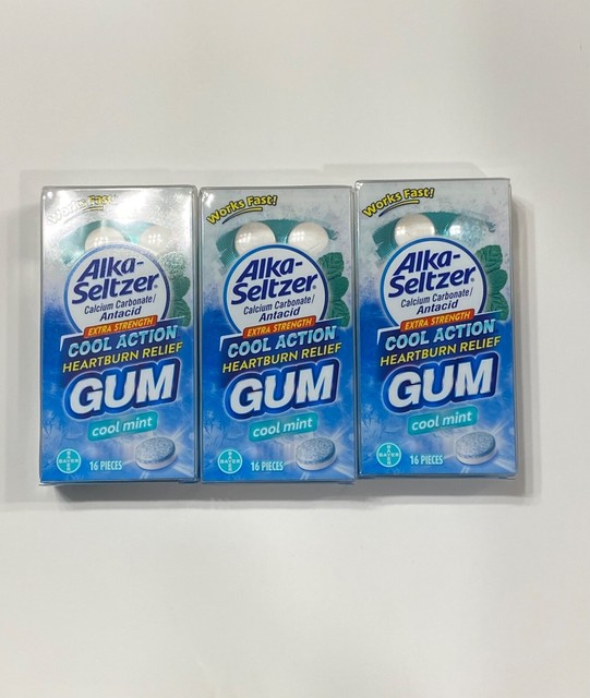 Alka-Seltzer Cool Mint, Heartburn Relief Gum - 16 Pieces for sale ...