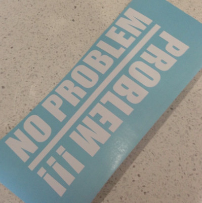Problem No Problem sticker 4WD 4X4 Car Sticker Decal Funny | eBay Australia