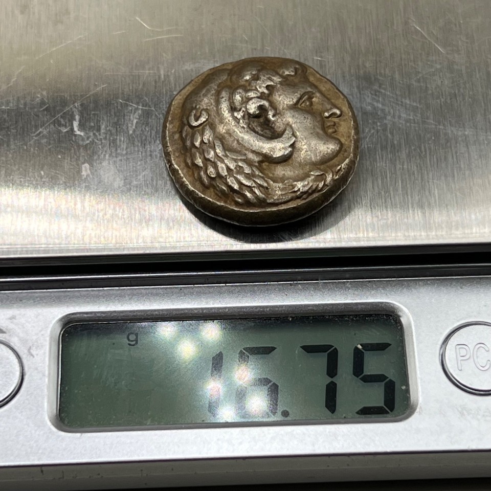 Ancient Greek King Alexander The Great solid silver Coin | eBay