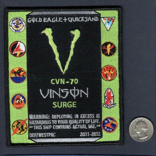 CVN-70 USS CARL VINSON 2011 SURGE US NAVY WESTPAC Squadron Cruise ...