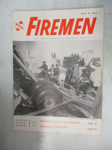 FIREMEN MAGAZINE MAY 1964 NFPA FIRE HOUSE PREVENTION SAFETY EQUIPMENT ...